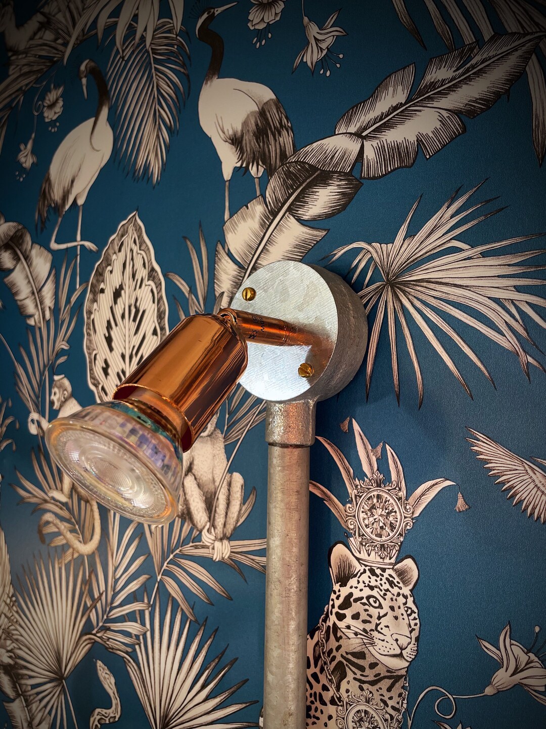 Rose Gold Conduit Spotlight Full Adjustable Gu10 Handmade - Etsy