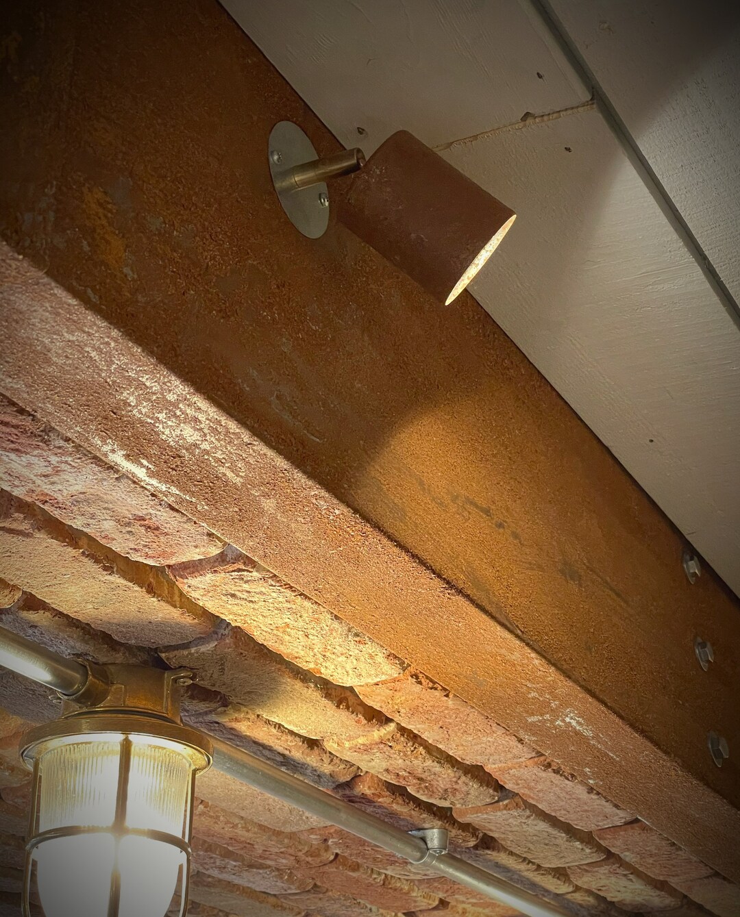 Rusted Metal Conduit Box Spotlight GU10 Fully Adjustable - Etsy UK