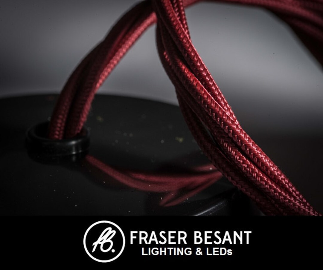 Burgundy Twisted 3 Core Lighting Cable - Etsy