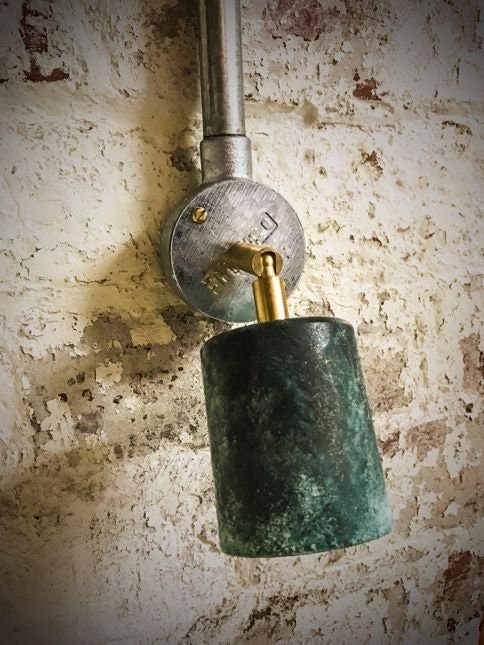Conduit Box Lighting GU10 Adjustable Week Aged Verdigris | Etsy