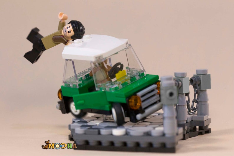 Custom LEGO Minifigures Mr. Bean and Mini Cooper Drifting MOC - Etsy Canada