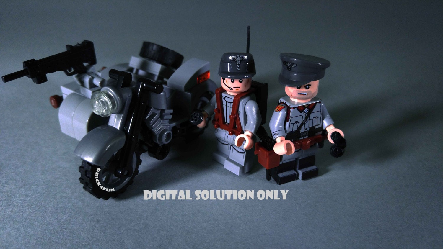 LEGO MOC WW2 German Motorcycle 3 Wheels Bike Soldiers Army | Etsy