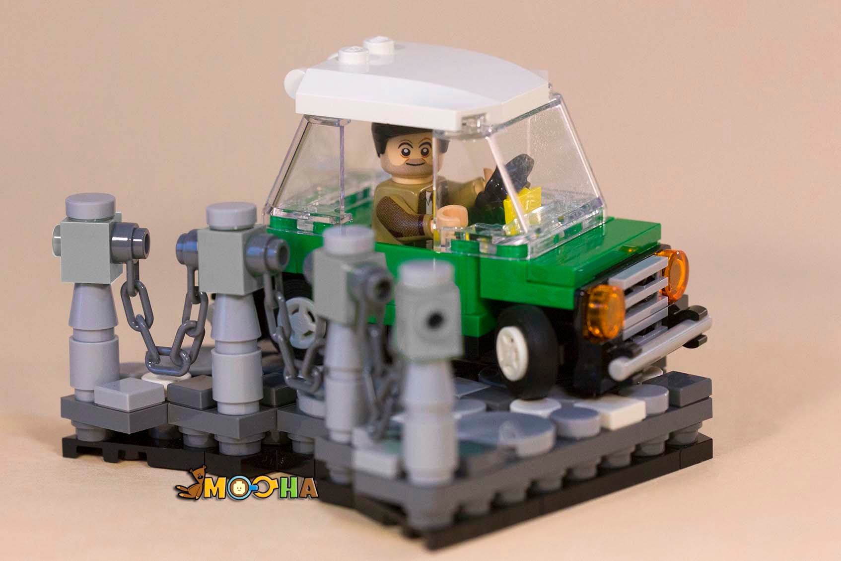 Custom LEGO Minifigures Mr. Bean and Mini Cooper Drifting MOC Set ...