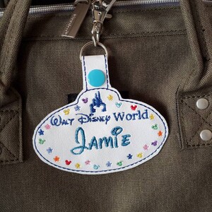 Disney Cast Bag Tag, Key Fob, Key Chain, Luggage Tag, Disneyworld ...