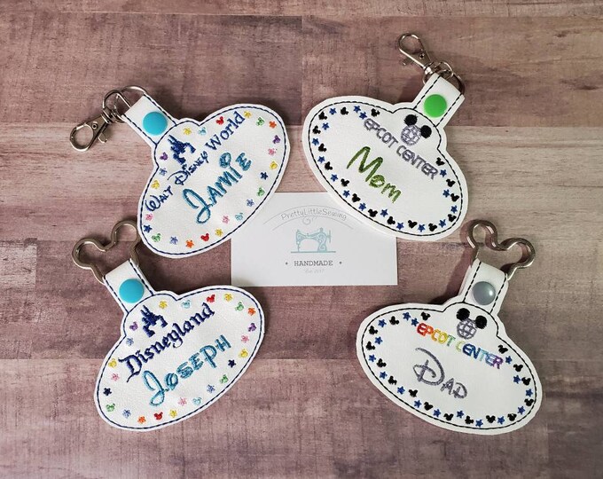 Disney Cast Bag Tag Key Fob Key Chain Luggage Tag | Etsy