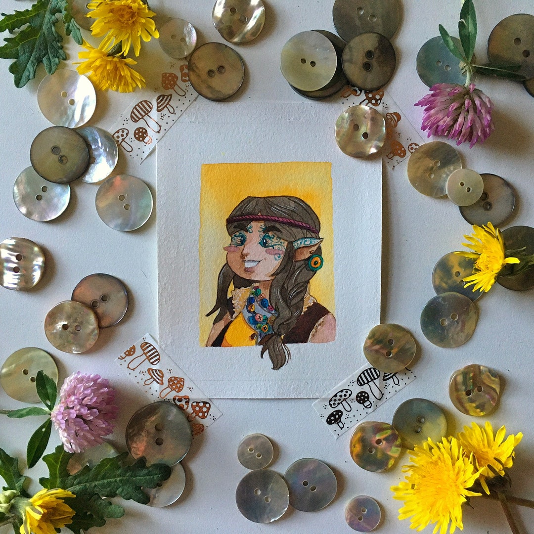 Veth Brenatto Portrait Critical Role Original Mini-painting - Etsy