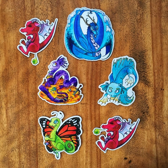 Fridge Magnet Dragons Ice Fart Fairy Purple Water Poison | Etsy