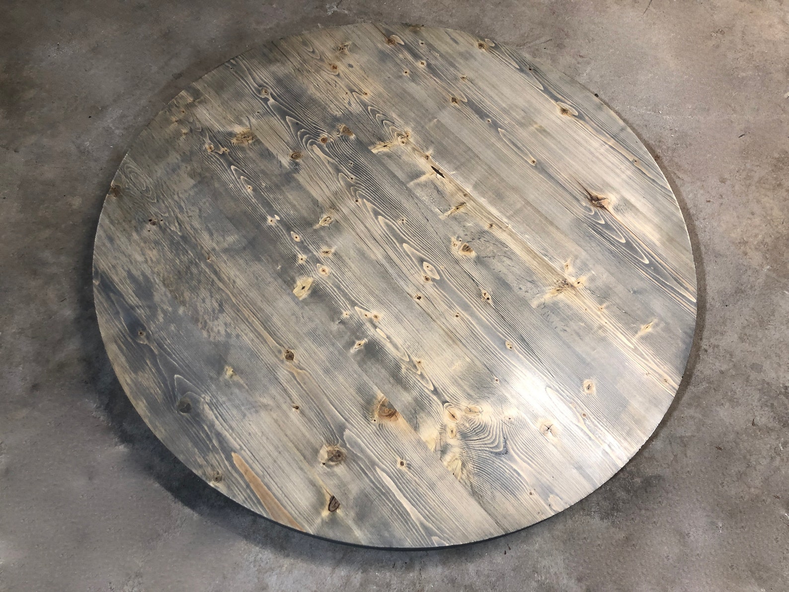 Rustic Reclaimed Handmade WOOD Round Table Top Bar Restaurant - Etsy