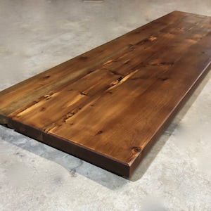 Rustic Table Top Wood Desktop Home School Desk Kitchen Island | Etsy