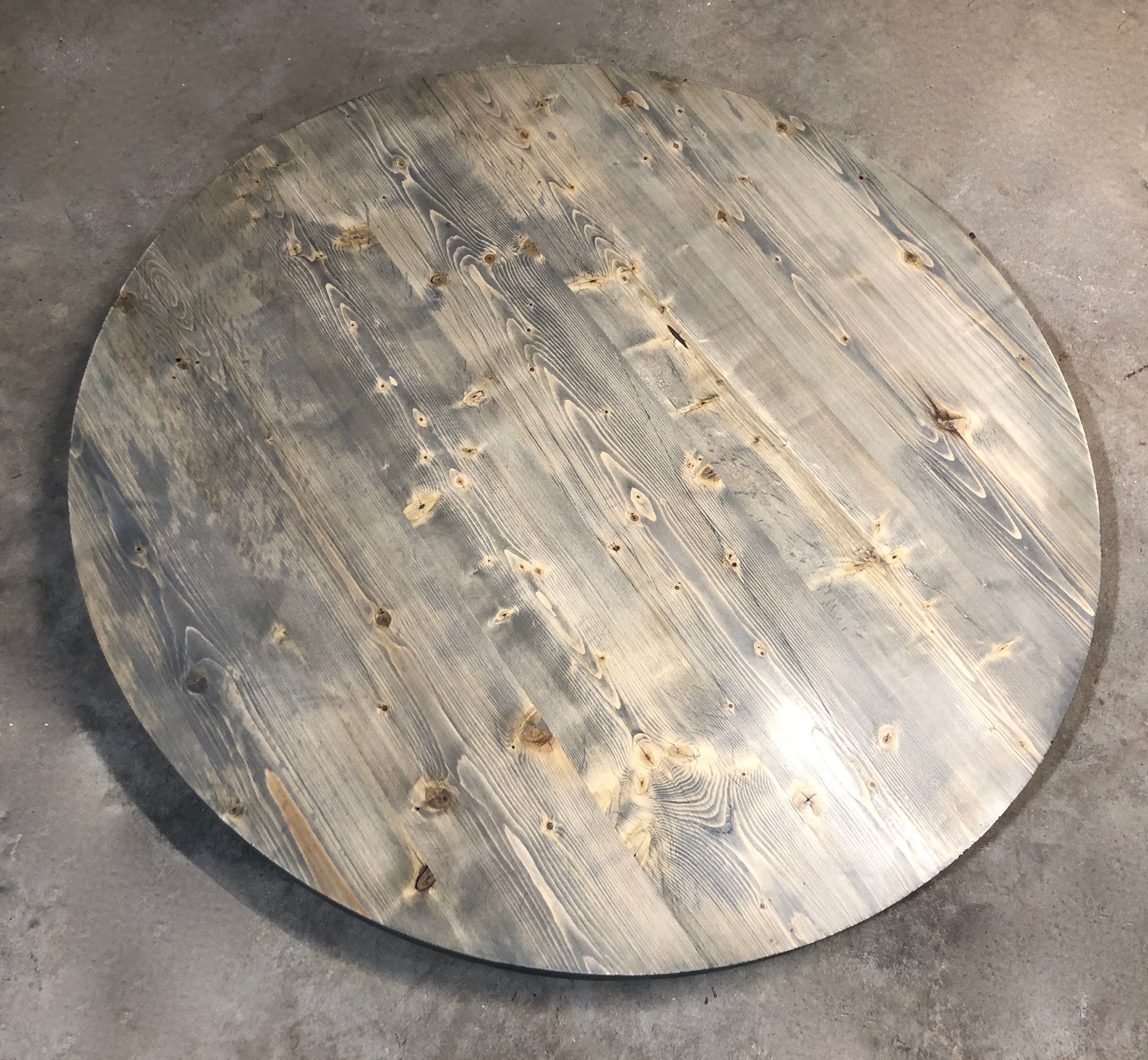 Rustic Reclaimed Handmade WOOD Round Table Top Bar Restaurant - Etsy