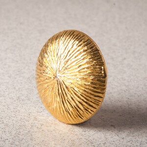 Hand Cast Metal Button, Silver or Gold Button, Rounded Dome, Vintage ...