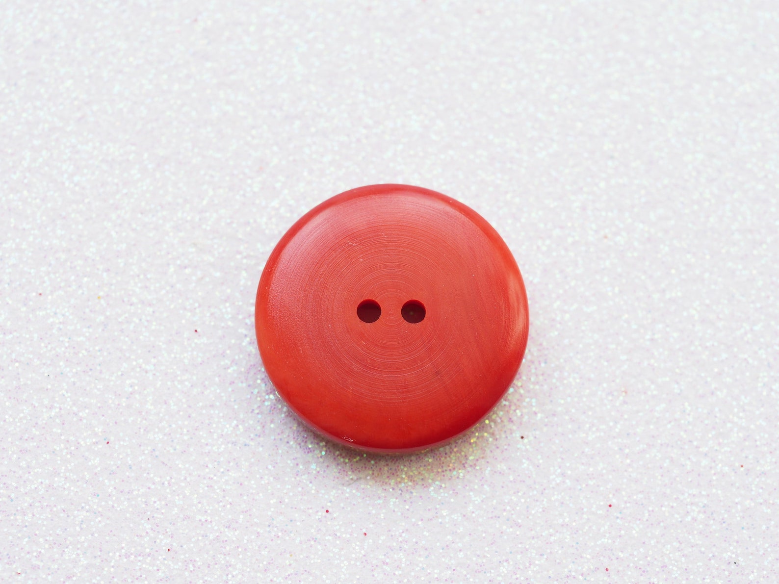 Red Casein Button Handmade Two Hole Button Unisex Button - Etsy