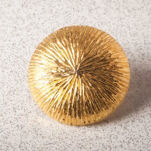 Hand Cast Metal Button, Silver or Gold Button, Rounded Dome, Vintage ...