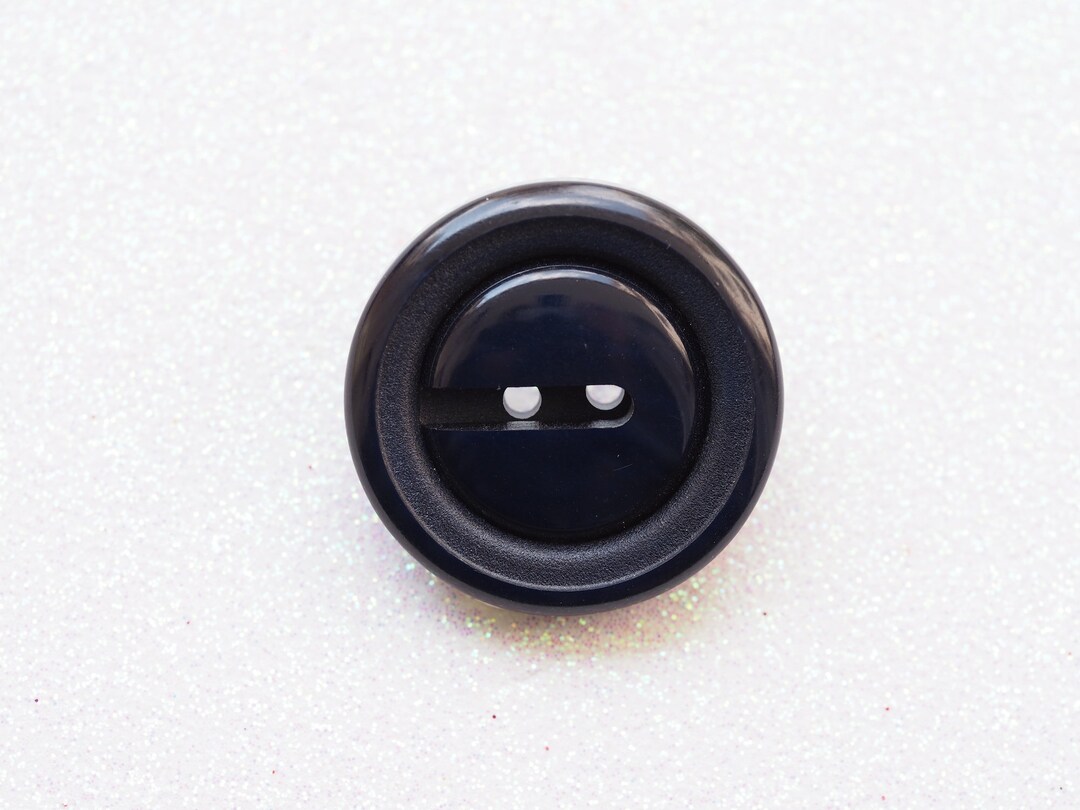 Dark Navy Blue Button Robust Button Unisex Two Hole Button - Etsy