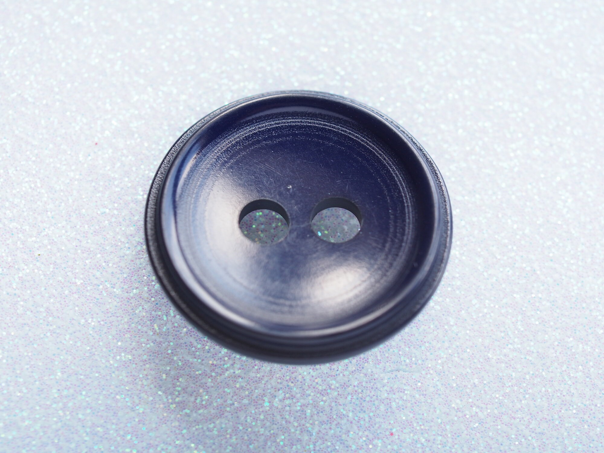 32mm 1 1/4 Dark Navy Blue Button Flat Two Large Hole - Etsy UK