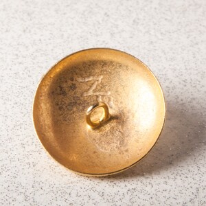 Hand Cast Metal Button, Silver or Gold Button, Rounded Dome, Vintage ...