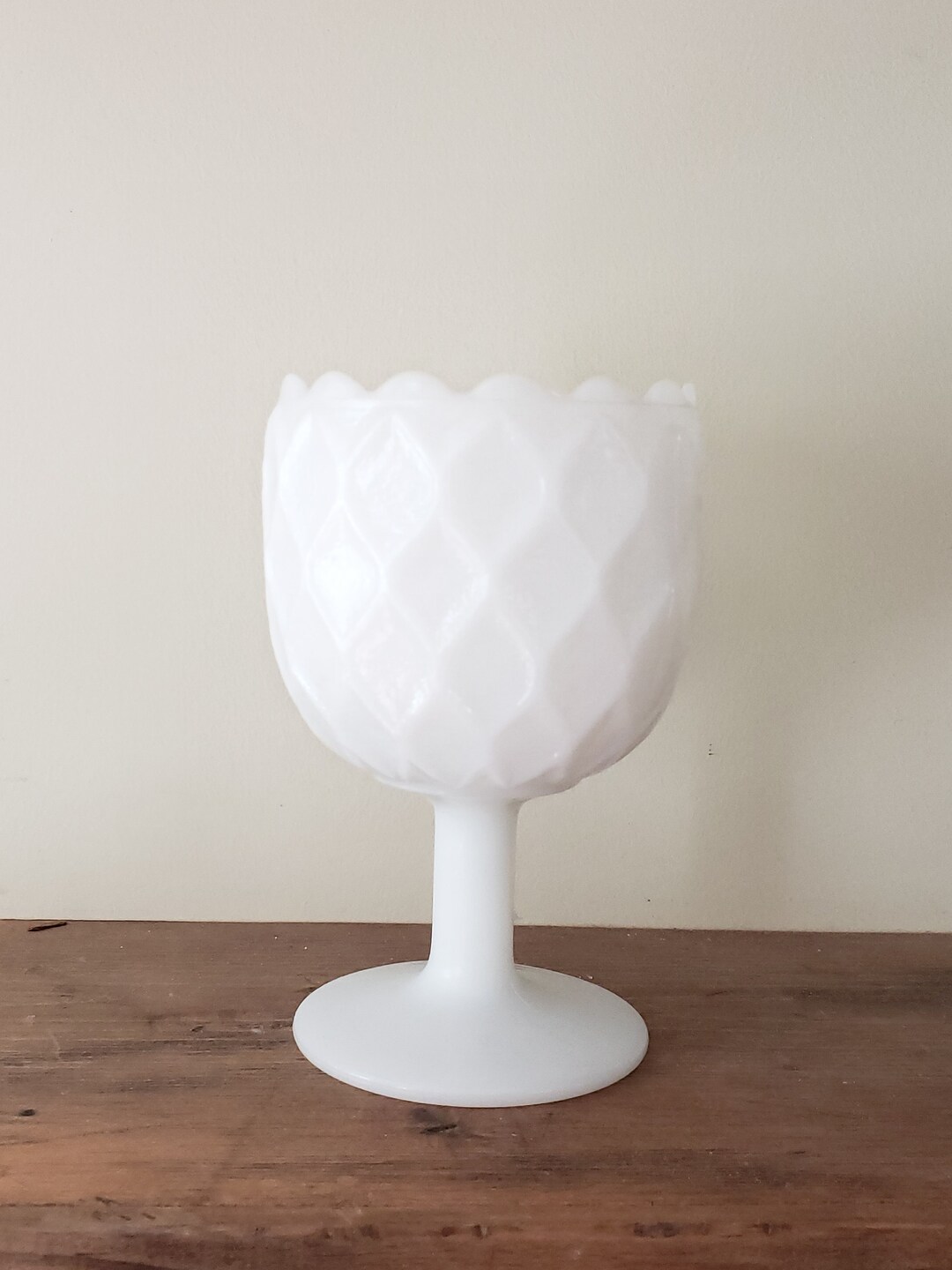 Vintage Milk Glass Vase,home Decor - Etsy