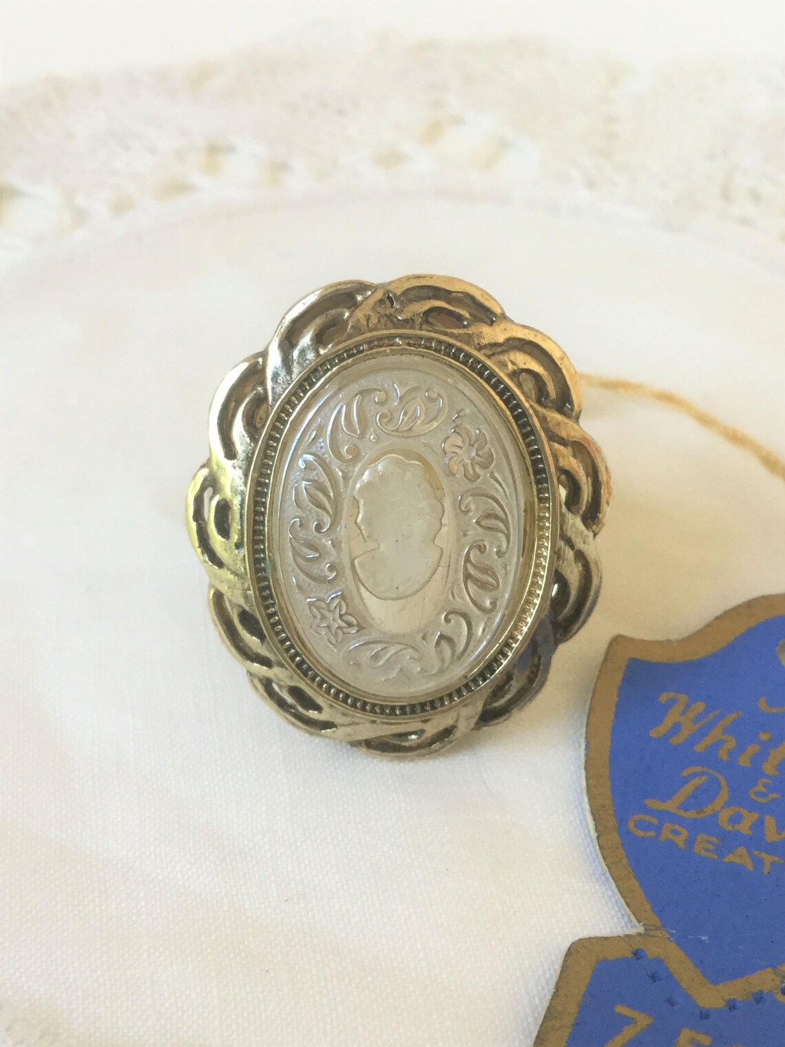 Vintage Whiting& Davis Ringgold Color Ring | Etsy