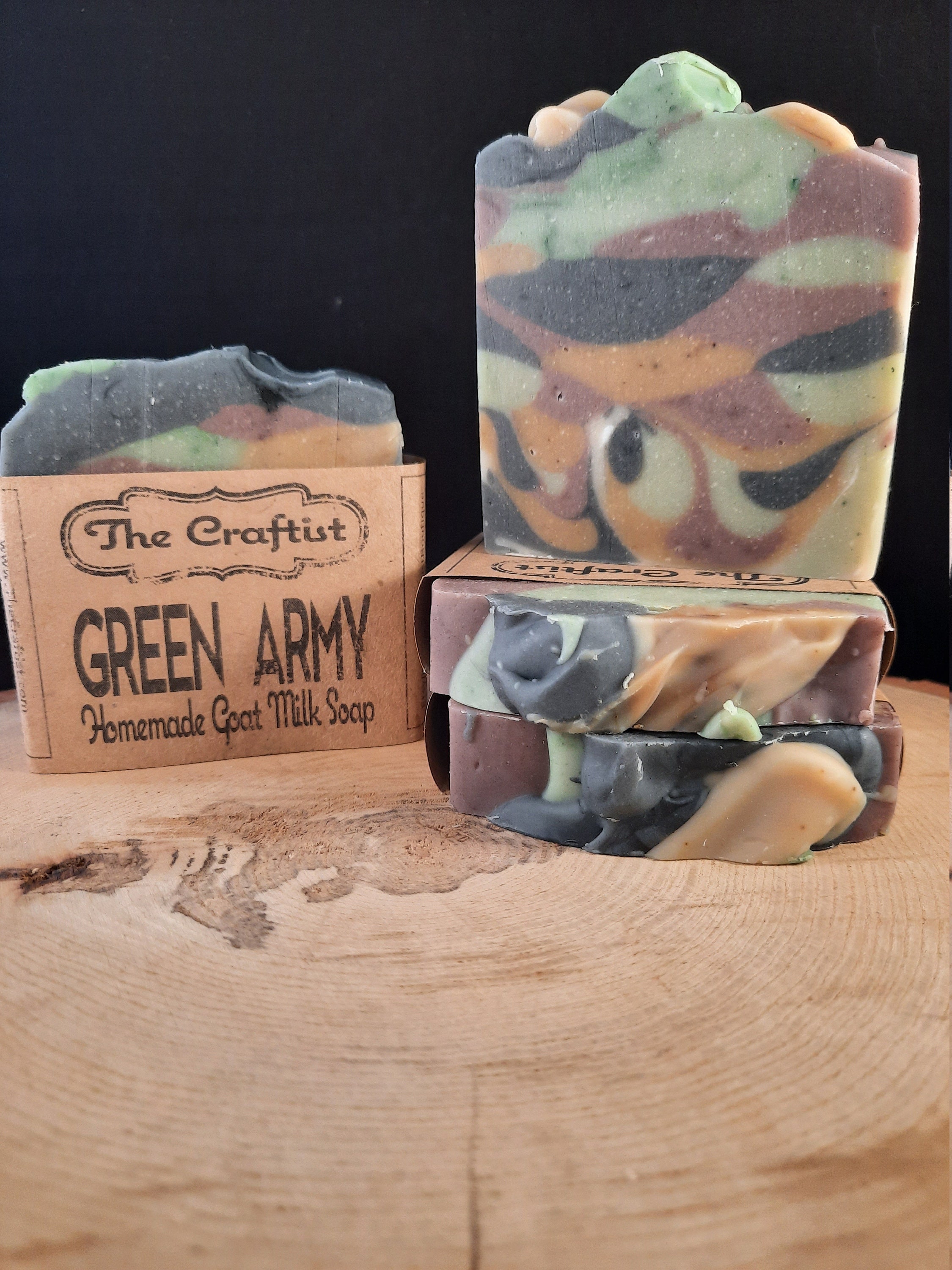 Green Army Soap Goat Milk Soap - Etsy