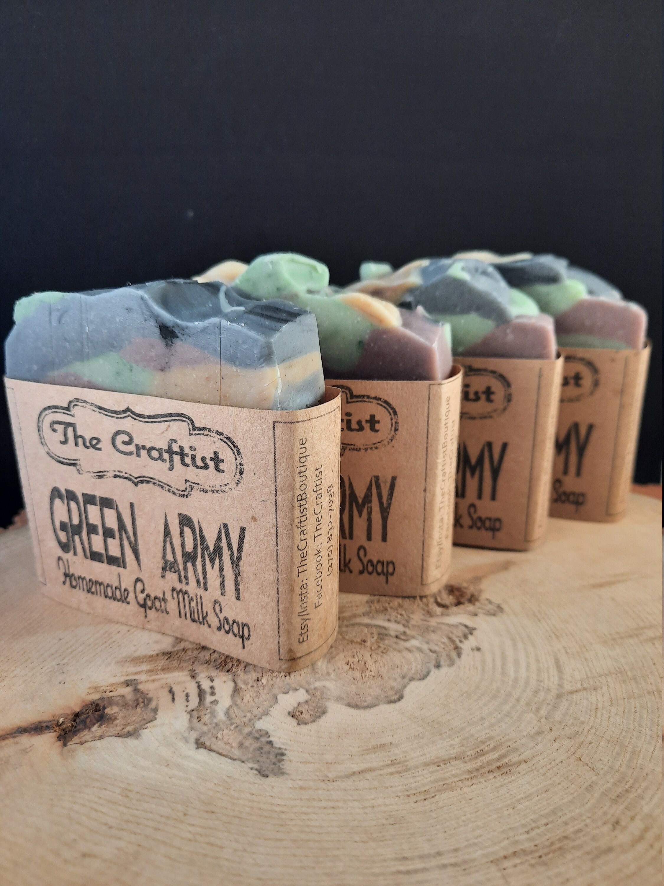 Green Army Soap Goat Milk Soap - Etsy