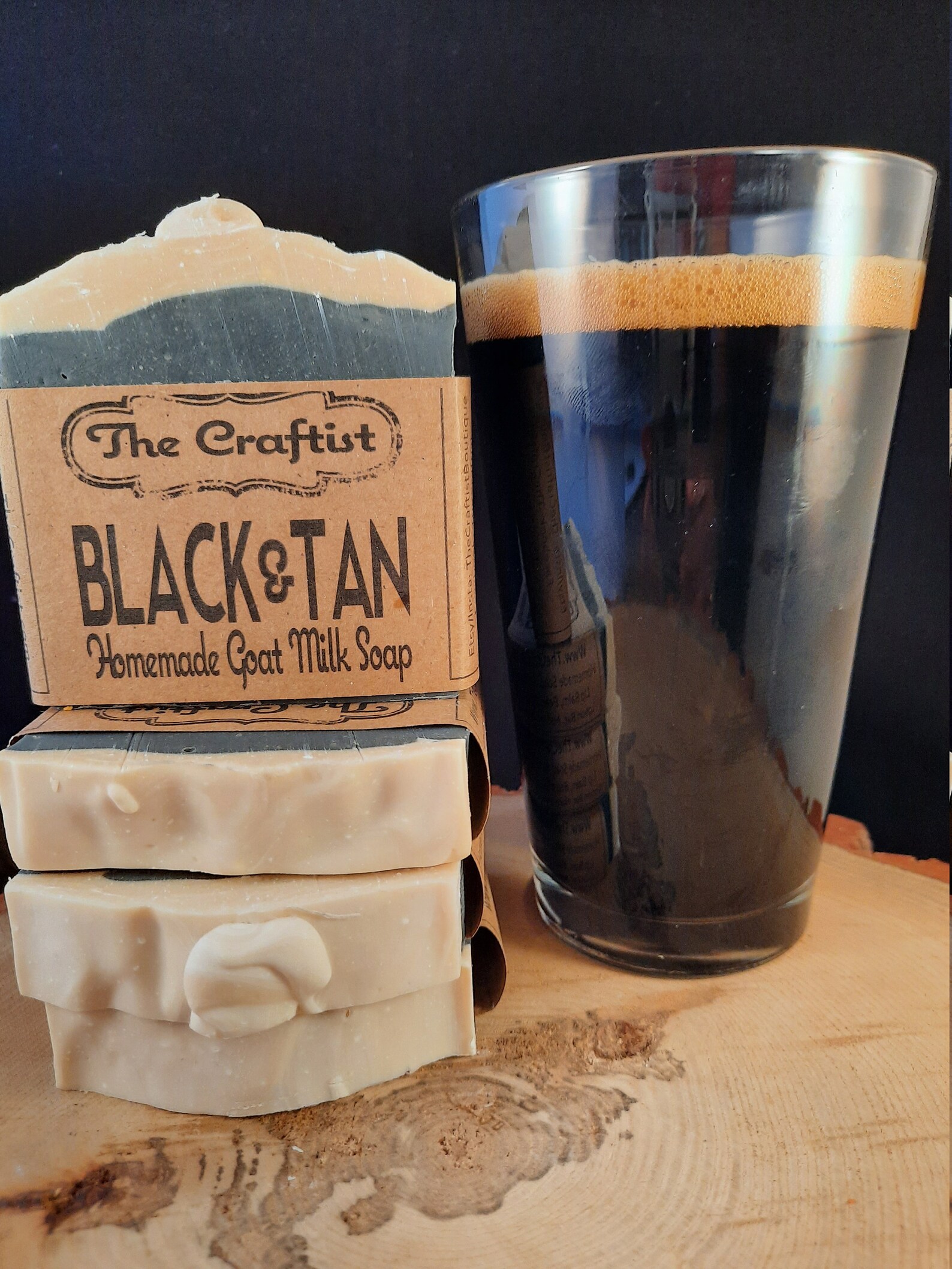 Black & Tan Goat Milk Soap - Etsy