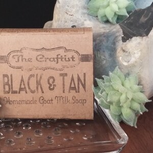 Black & Tan Goat Milk Soap - Etsy