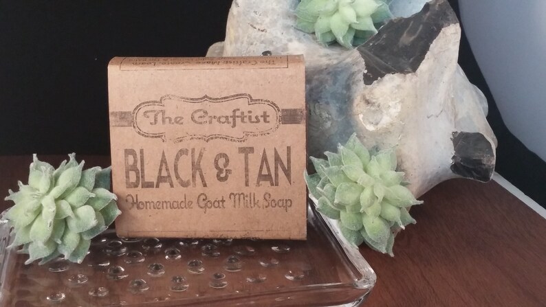 Black & Tan Goat Milk Soap - Etsy