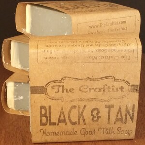 Black & Tan Goat Milk Soap - Etsy