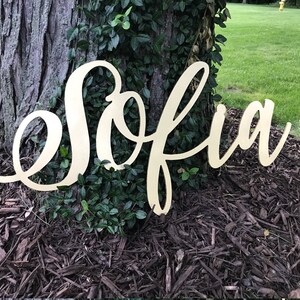 Name Cutout Cut Out of Birch Wood and Painted Perfect for a - Etsy
