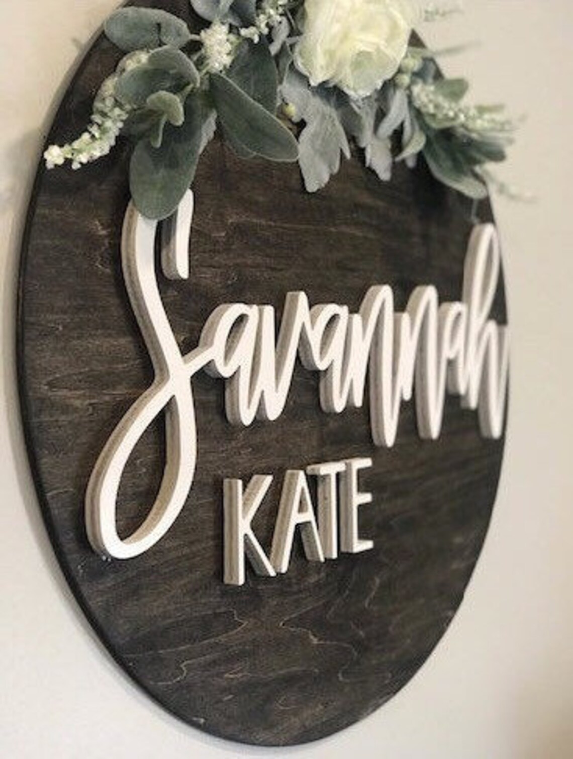 Floral Nursery Sign Baby Girl Nursery Decor Children's | Etsy