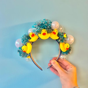 Rubber Duck Headband: Handmade Pom Pom Party Alice Band - Etsy