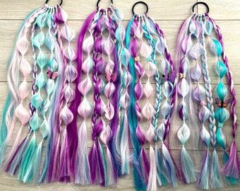 Ombre Rave Braids Easy Application Tinsel Rave Festival Braiding Hair ...