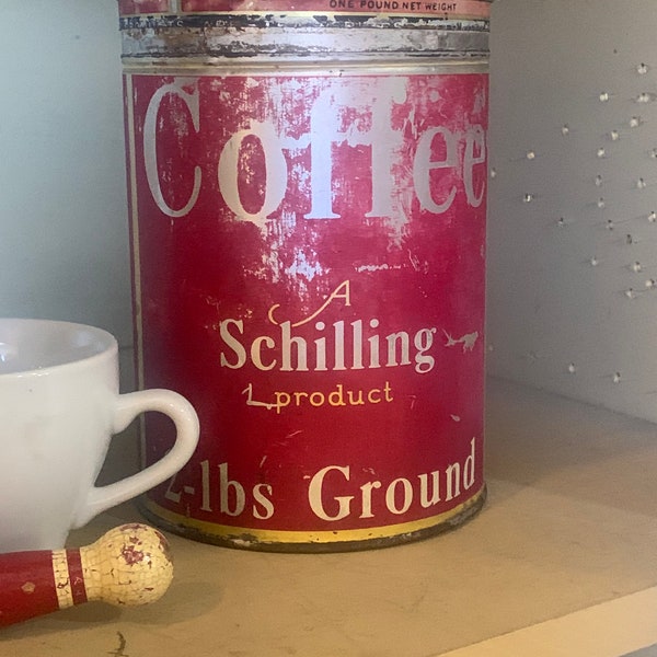 Vintage Coffee Tin - Etsy