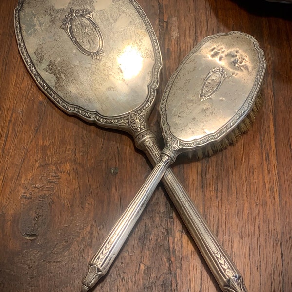 Silver Vanity Set - Etsy