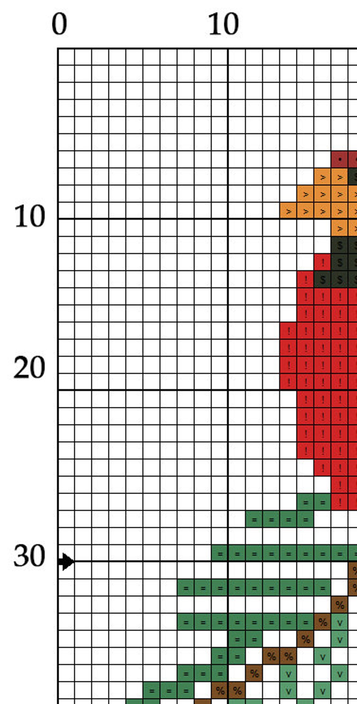 Red Bird Cardinal Cross Stitch PDF Pattern Christmas - Etsy