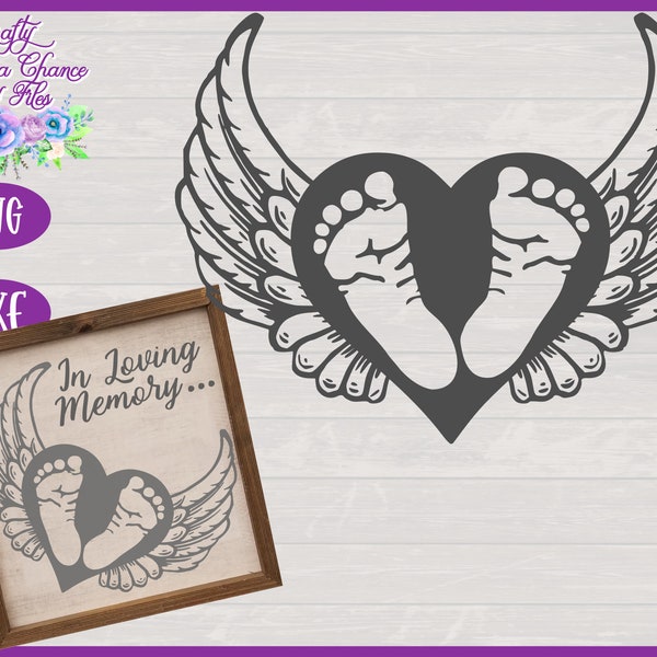 Baby Memorial Svg - Etsy UK