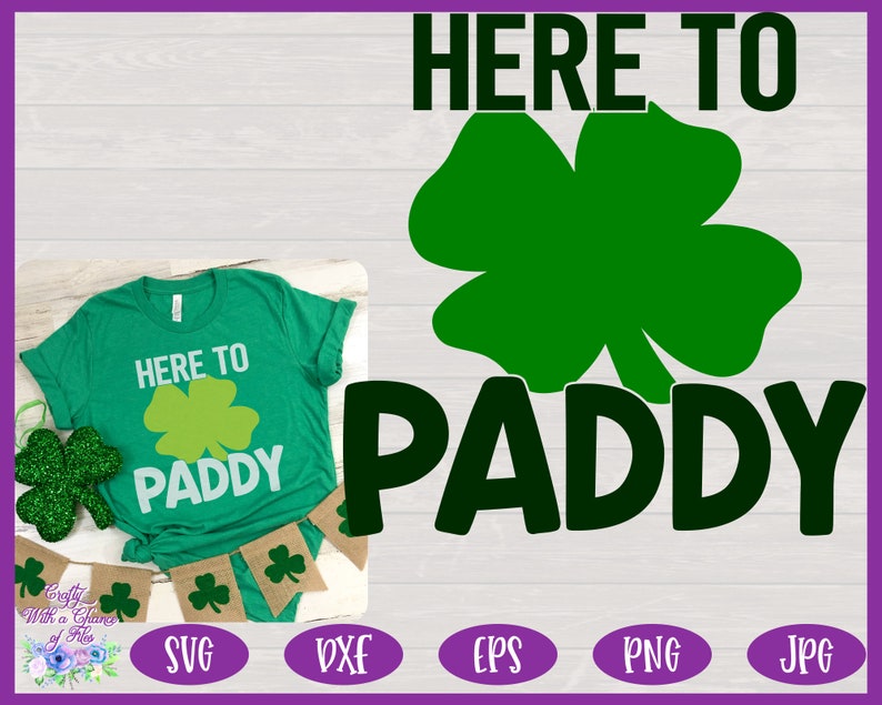 Here to Paddy SVG St Patrick's Day SVG Green Beer SVG - Etsy