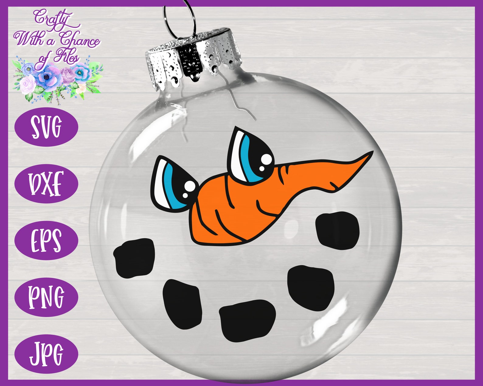 Christmas SVG Snowman Faces SVG Ornament SVG Christmas - Etsy