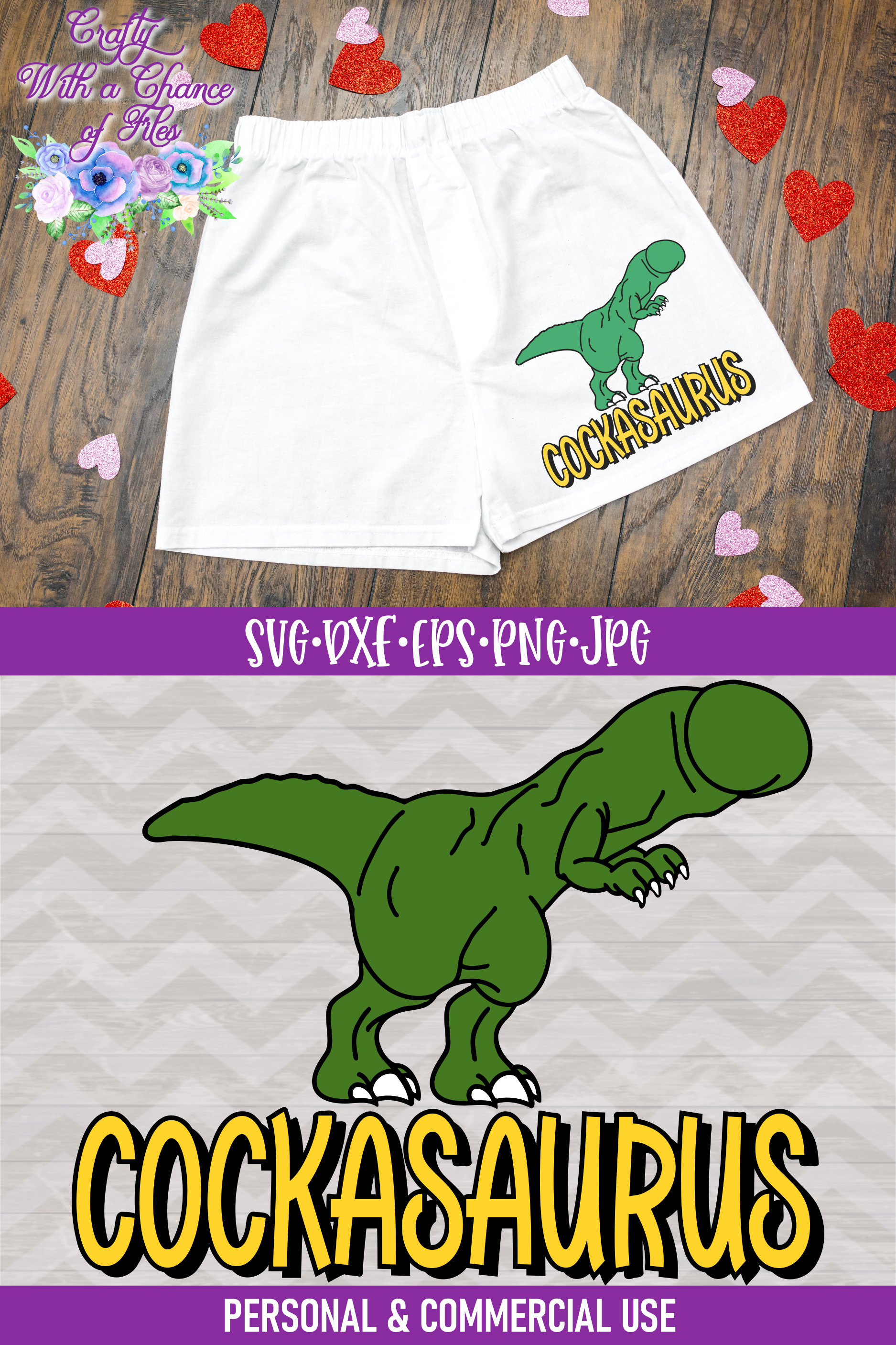 Boxeurs masculins SVG Cockasaurus SVG Sous-vêtements pour - Etsy Canada