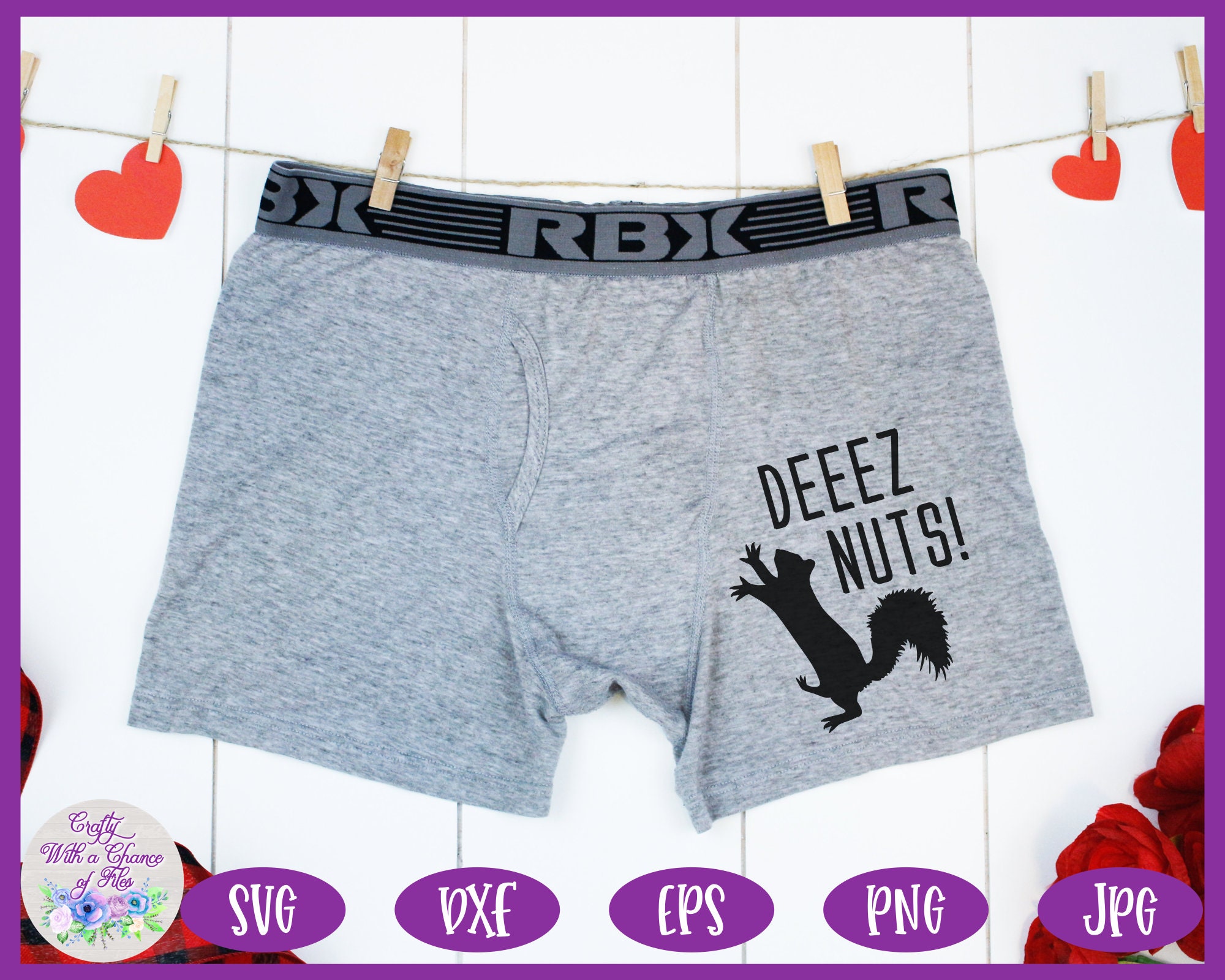 Deez Nuts Mens Boxers SVG Naughty Valentine SVG Mens - Etsy Canada