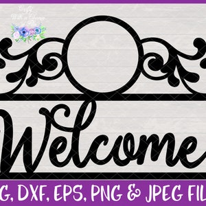 Welcome Monogram SVG - Laser Cut Mailbox Initial Design - Etsy
