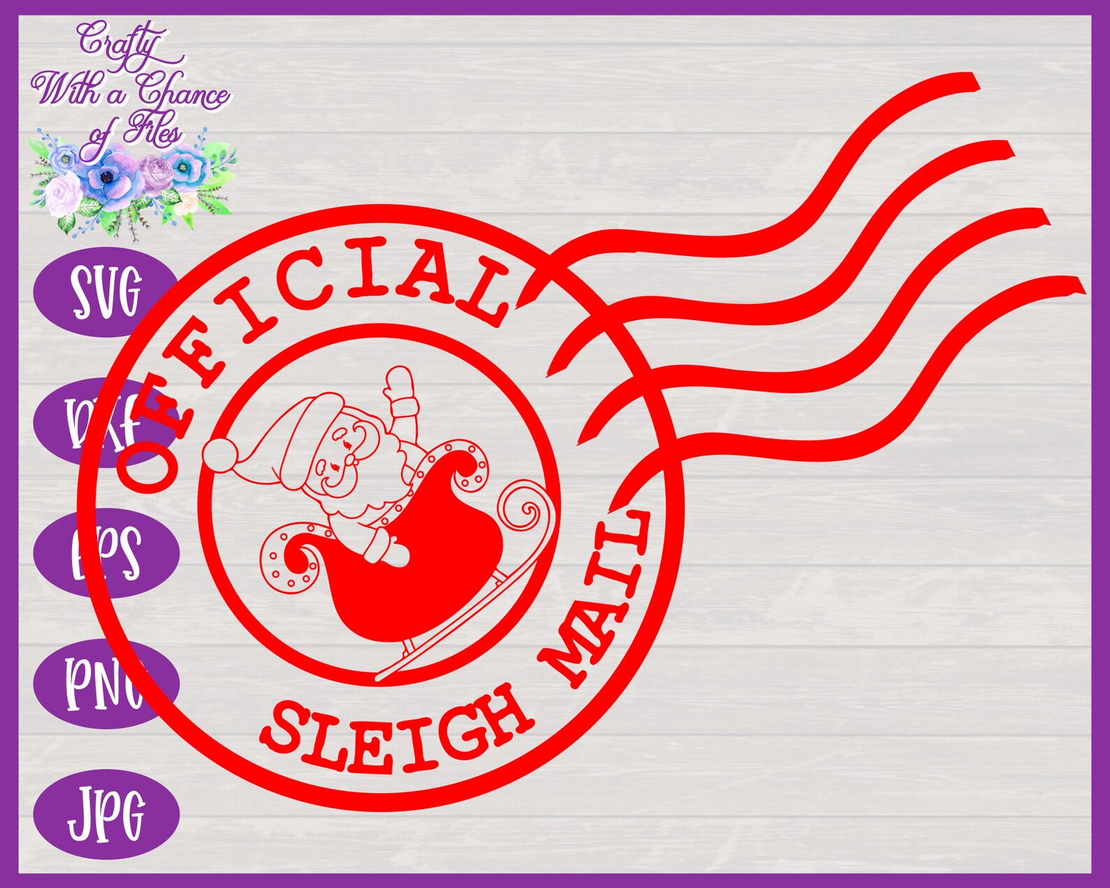 Official Sleigh Mail SVG Christmas SVG Santa SVG | Etsy