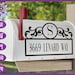 Mailbox Decal SVG Address Monogram SVG Mailbox Flourish - Etsy