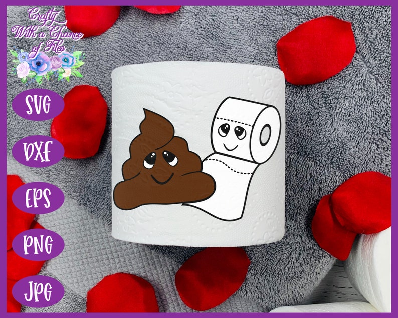 Poop & Toilet Paper SVG Emoji SVG Best Friends SVG Besties - Etsy