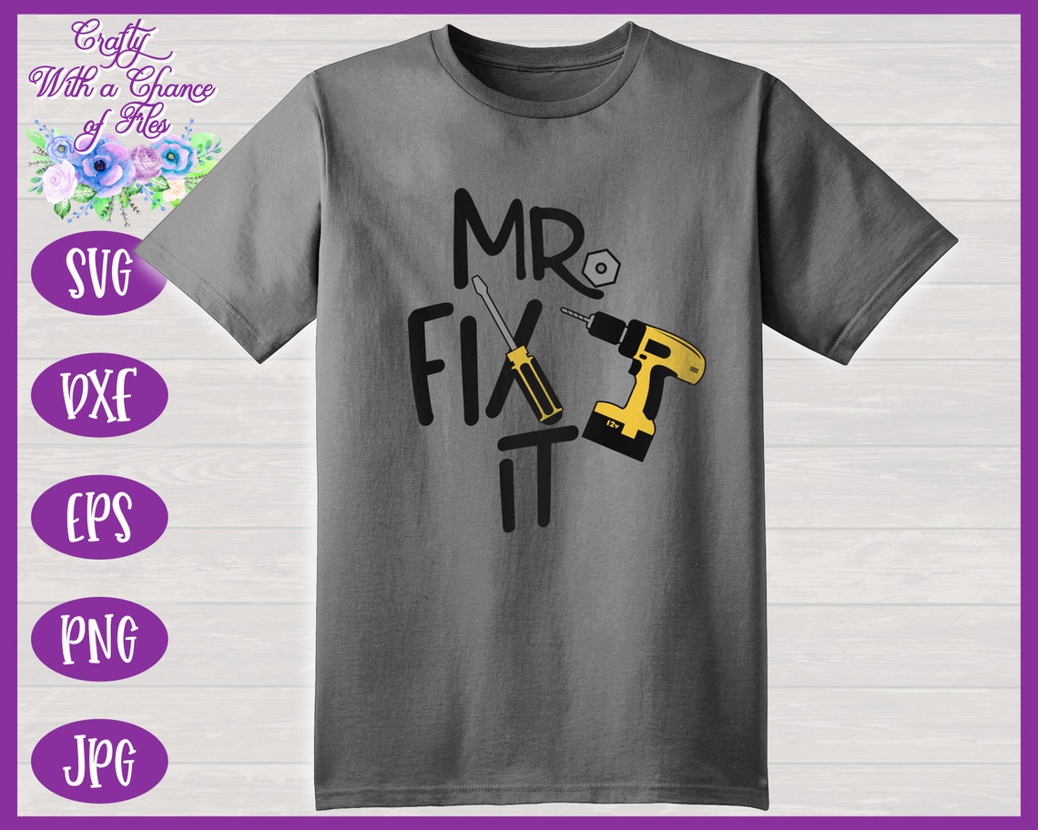 Mr Fix It SVG Father's Day Gift for Dad Cut File for - Etsy