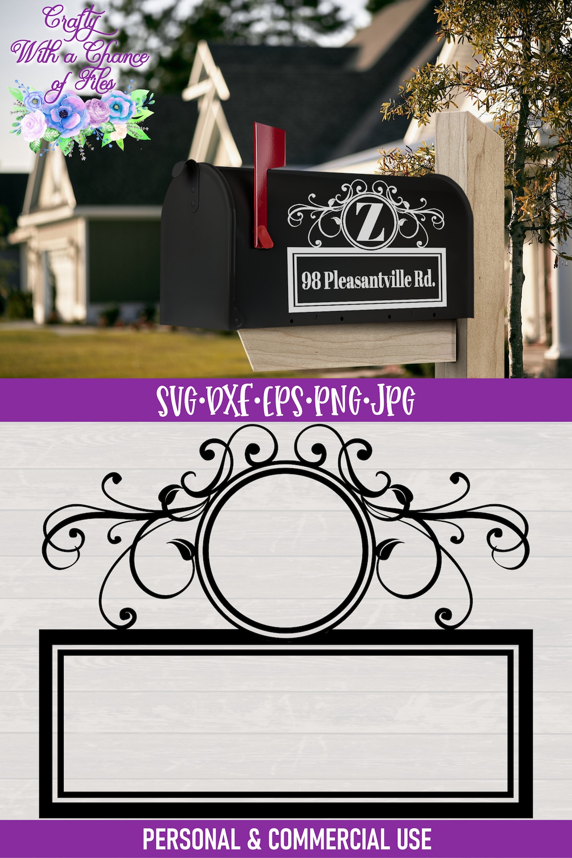 Mailbox SVG Mailbox Monogram SVG Street Address SVG Mailbox | Etsy