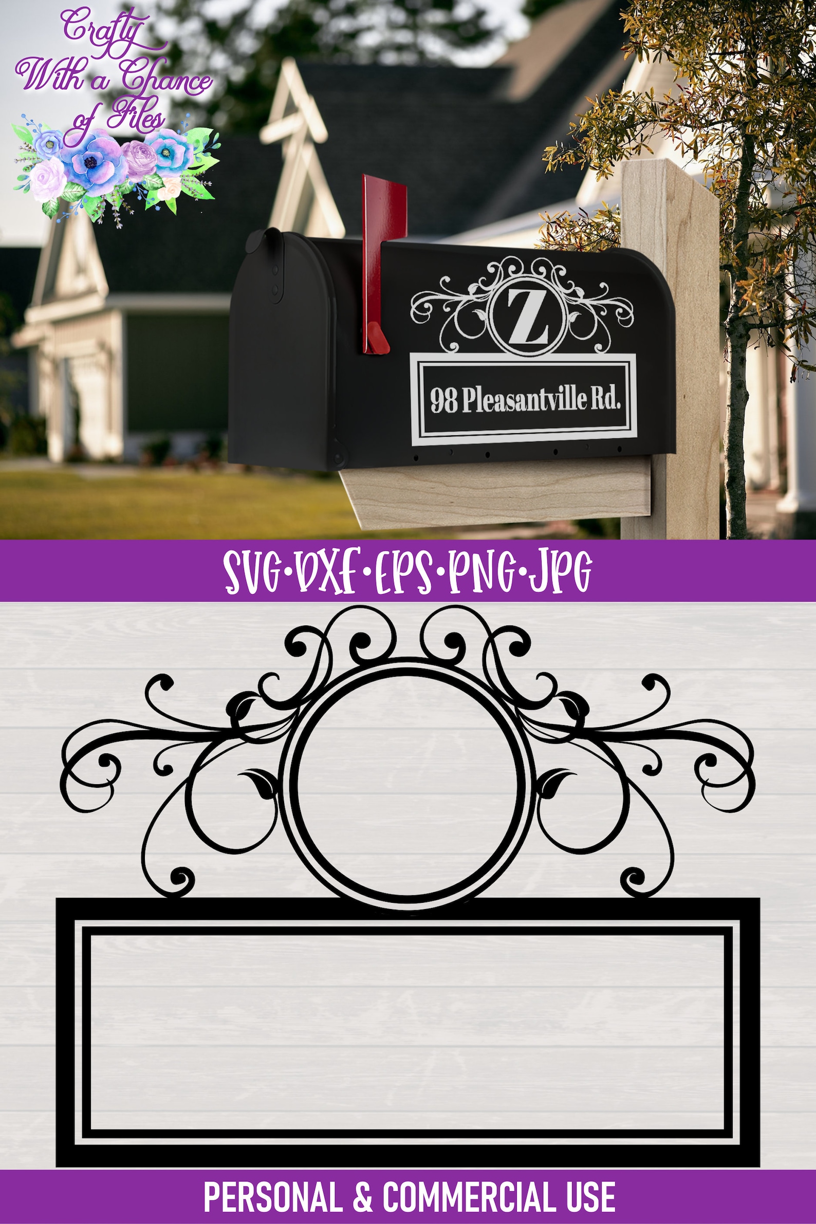 Mailbox SVG Mailbox Monogram SVG Street Address SVG Mailbox | Etsy