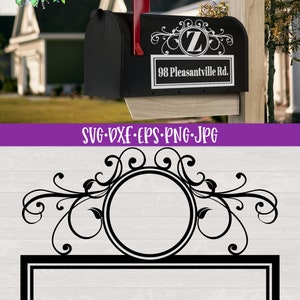 Mailbox SVG, Mailbox Monogram SVG, Street Address SVG, Mailbox Decal ...