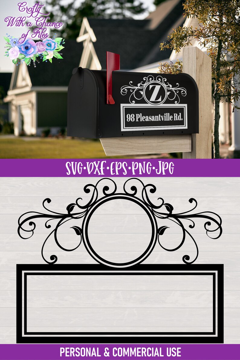 Mailbox SVG Mailbox Monogram SVG Street Address SVG Mailbox - Etsy