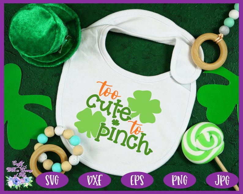 Too Cute to Pinch SVG Kids St. Patrick's Day SVG Lucky - Etsy